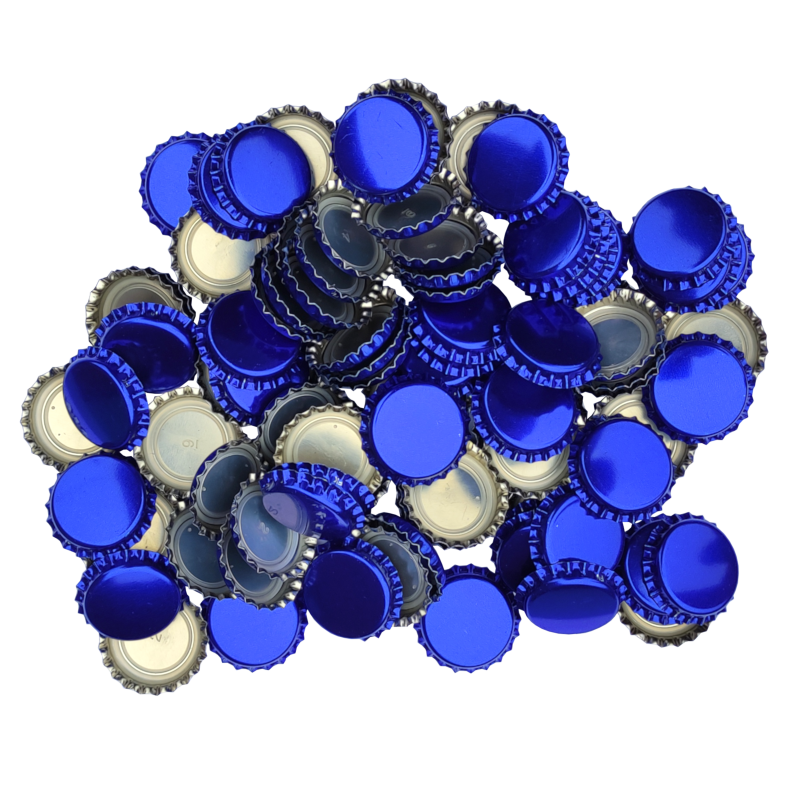 100 X Crown Caps - Blue - Balliihoo