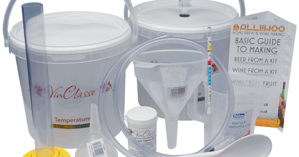 Wine Making Equipment Kit For 6 Bottle / 1 Gallon Ingredient Kits ...