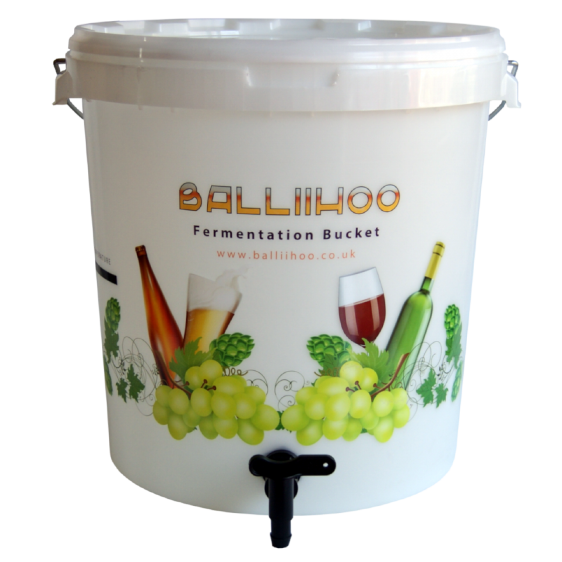 Balliihoo 30 Litre Fermentation Bucket With Lever Tap & Lcd Temperature ...