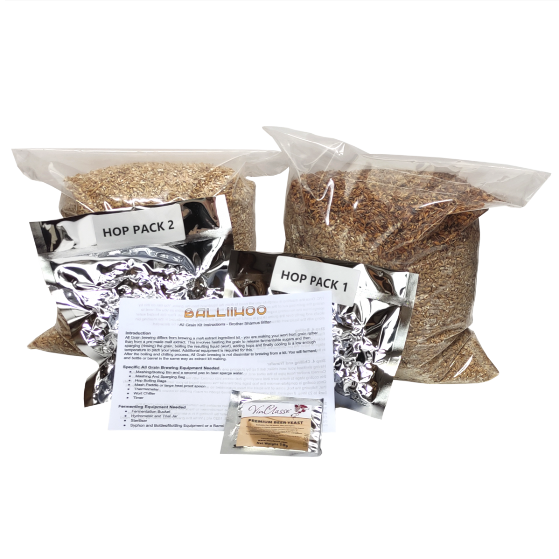Balliihoo Brother Shamus Bitter - All Grain / Full Mash Beer Kit - 40 ...