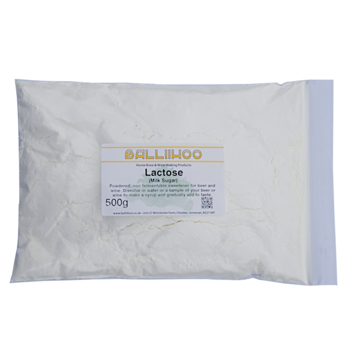 Lactose Milk Sugar 500g Bag - Non Fermentable Beer And Wine Sweetener ...