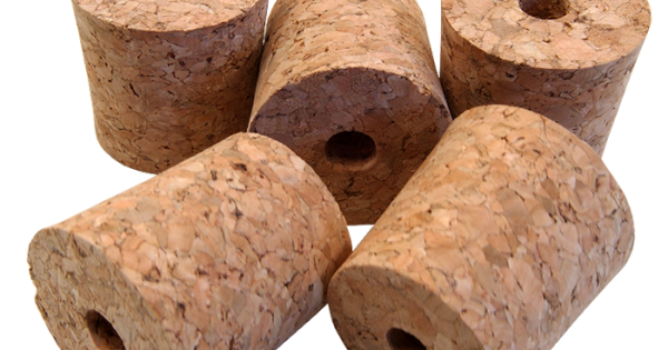 Bored Cork Bungs To Fit Standard 1 Gallon Demijohn - Pack Of 5 - Balliihoo