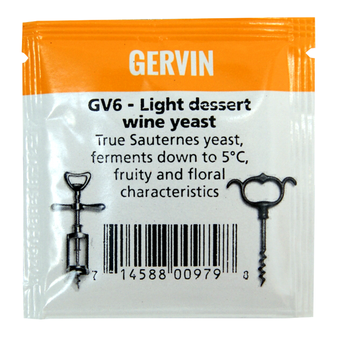Gervin Yeast - Gv6 Light Dessert Wine Yeast - Balliihoo