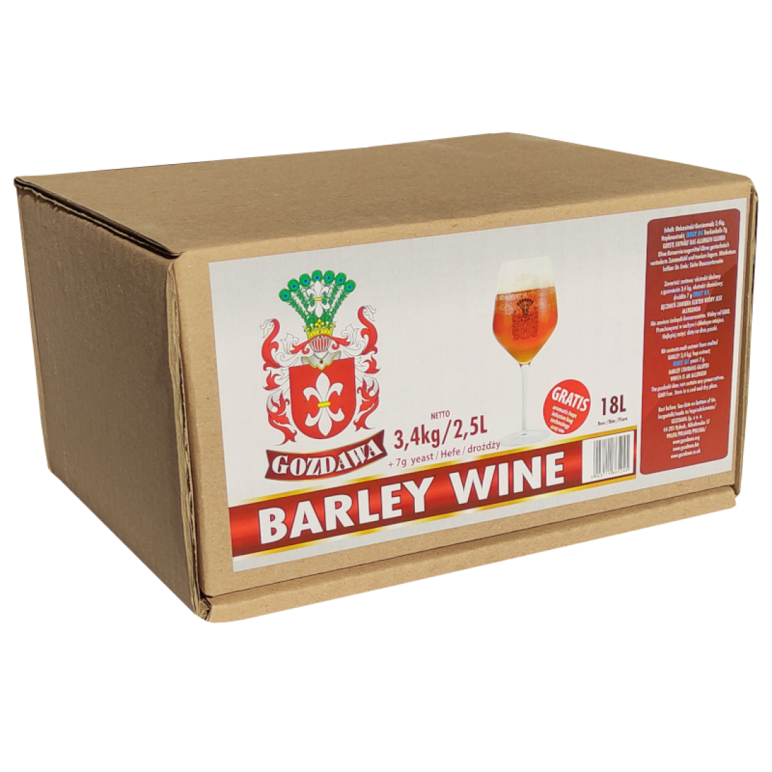 Gozdawa Expert 3.4kg - Barley Wine - Beer Kit - Balliihoo