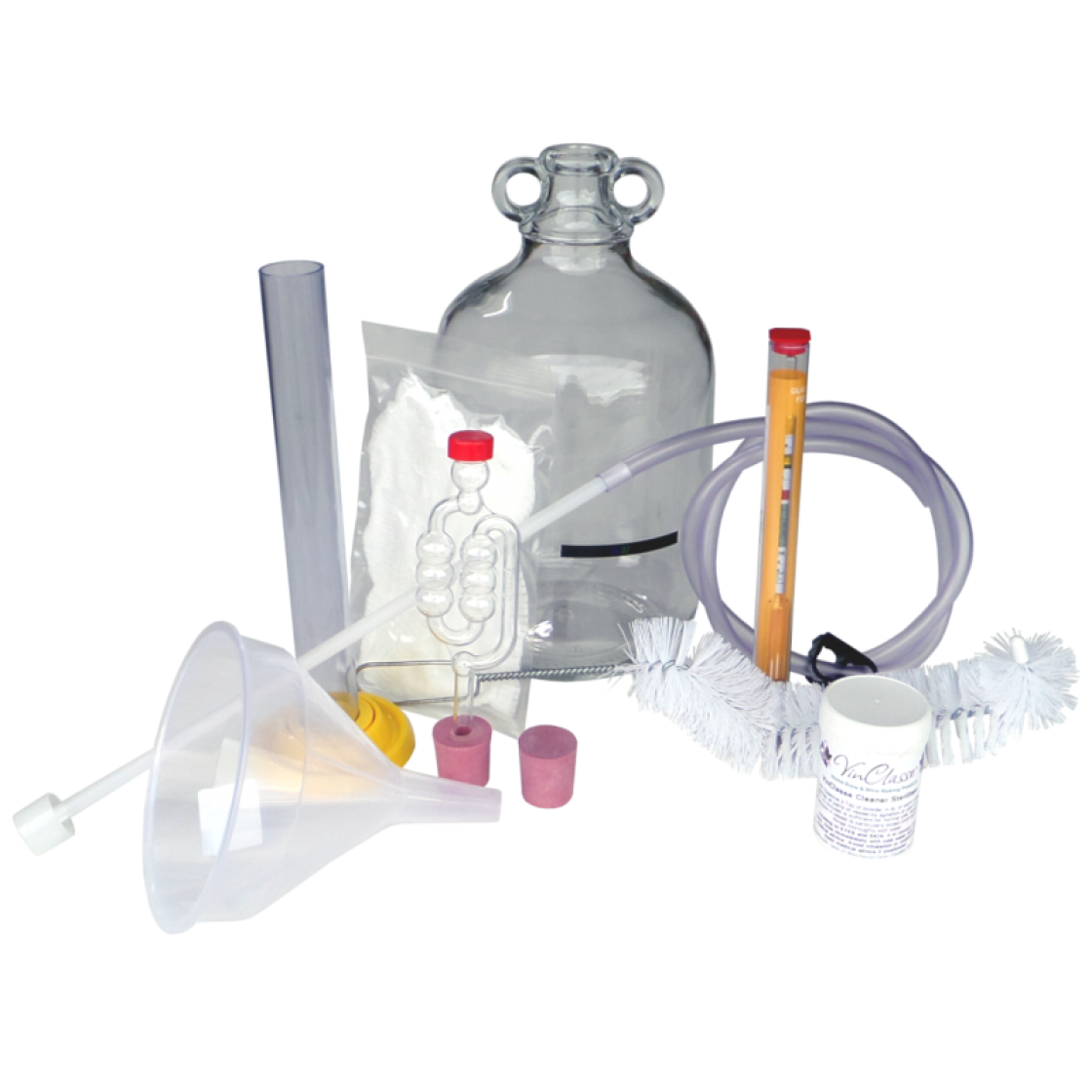 6 Bottle Hedgerow Wine Making Kit With Glass Demijohn - Balliihoo