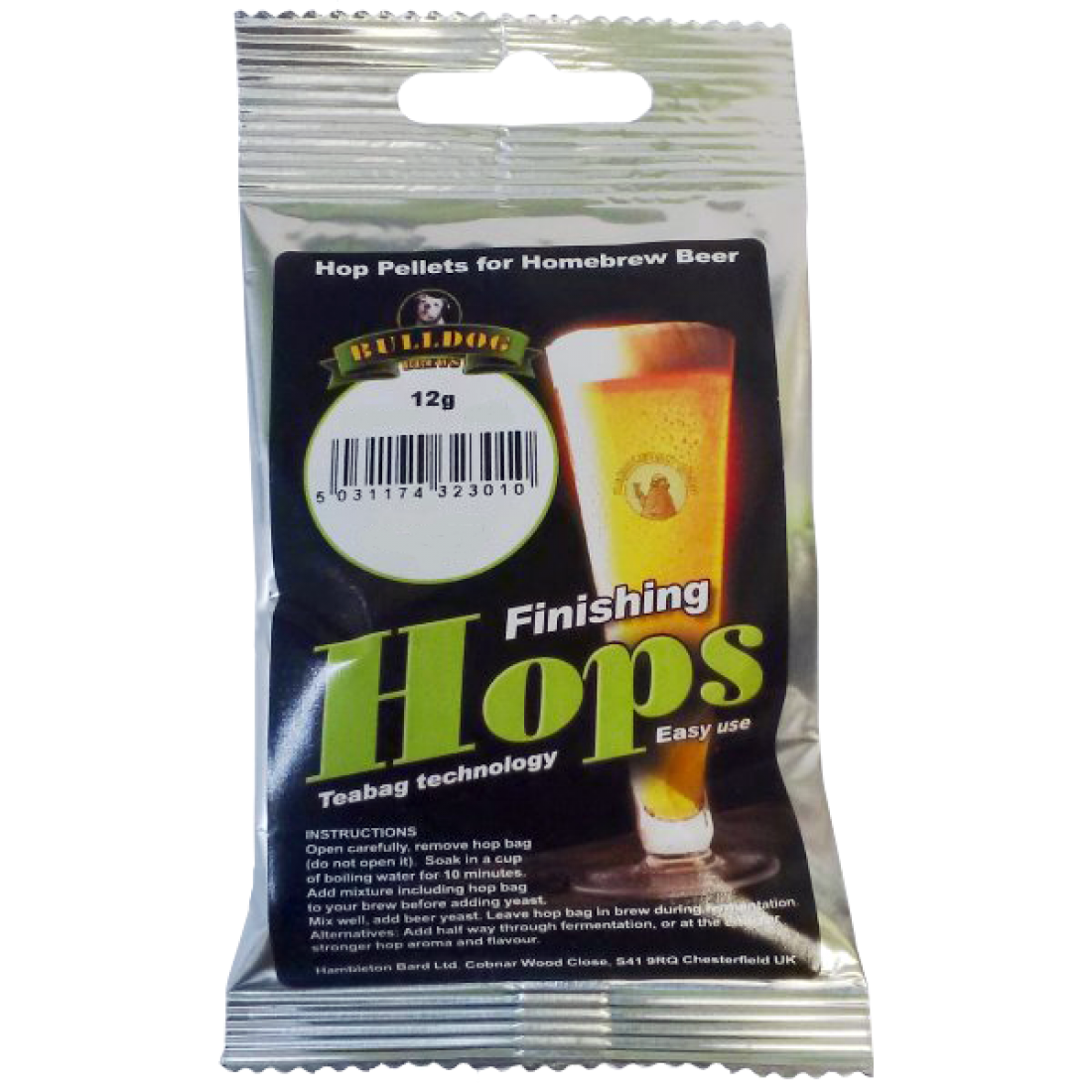 Finishing Hop Pellets - English Target / Goldings - 12g Pack - Balliihoo