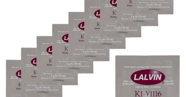 10 Sachets Of Lalvin All Purpose White Wine Yeast K1-v1116 - Balliihoo