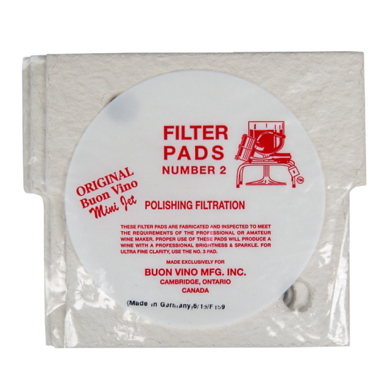 Buon Vino Mini-jet Polishing / Filter Pads No2 - Pack Of 3 - Balliihoo