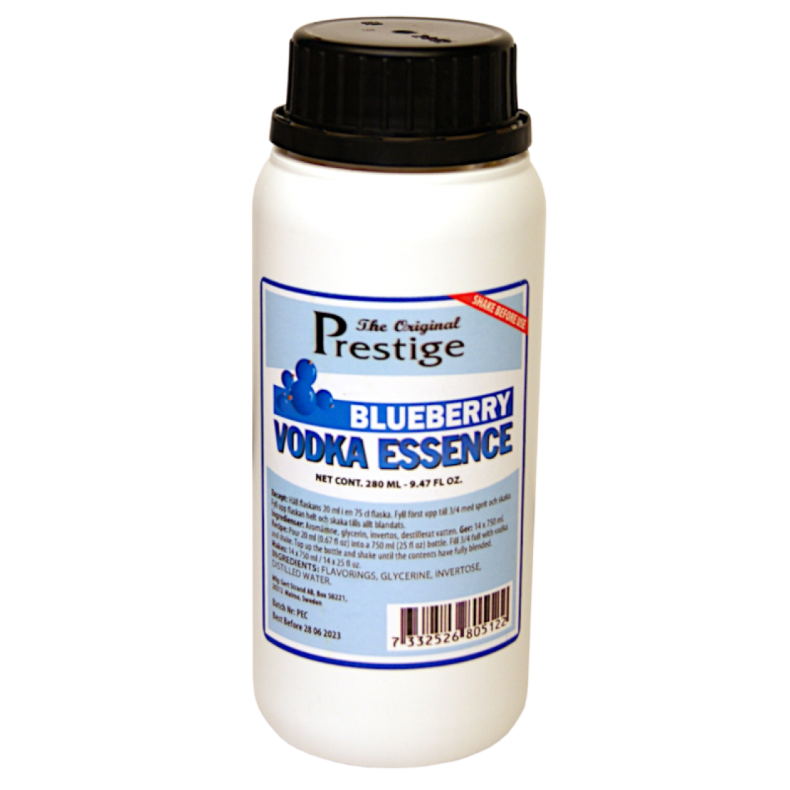 Original Prestige Bulk 280ml - Blueberry Vodka Essence - Balliihoo