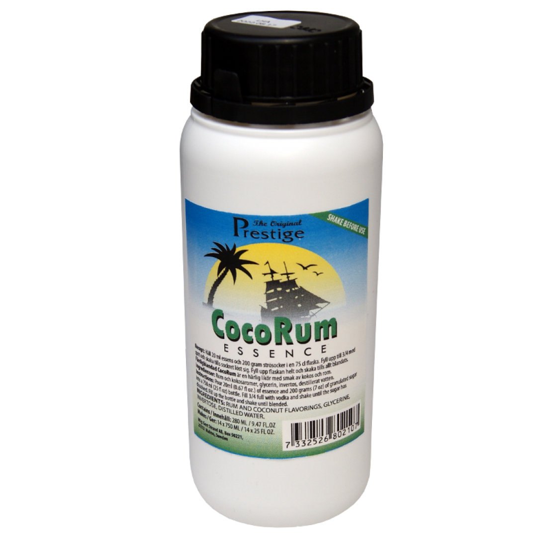 Original Prestige Bulk 280ml - Coconut Rum Essence - Balliihoo