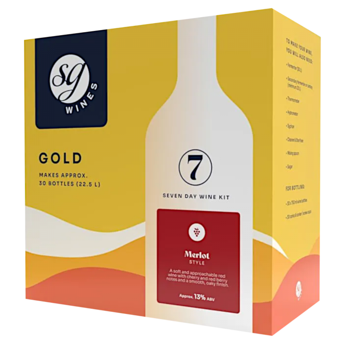 Sg Wines Gold 30 Bottle Red Wine Ingredient Kit - Merlot (formerly ...