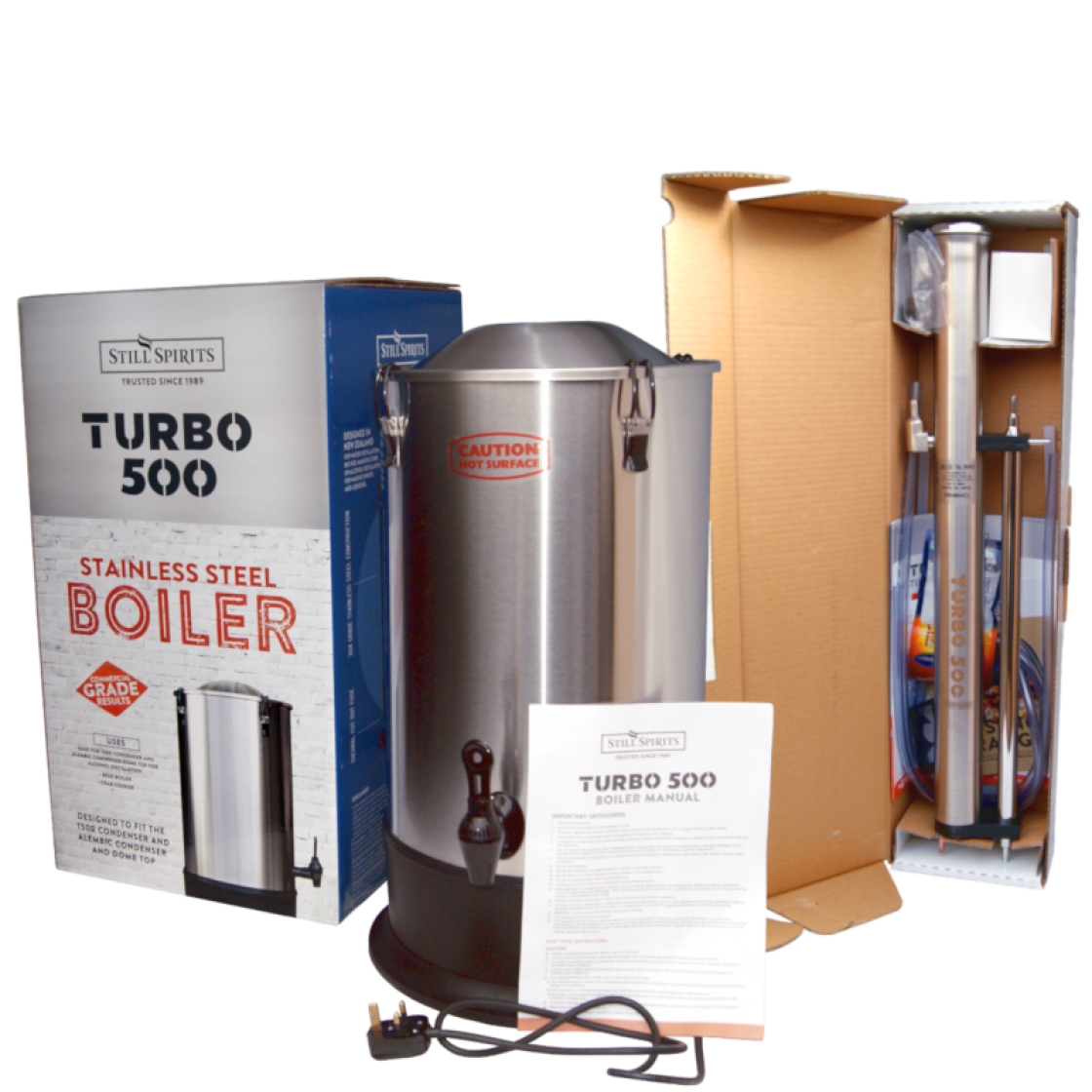 Still Spirits Turbo 500 - T500 - Complete Set - Boiler And Stainless ...