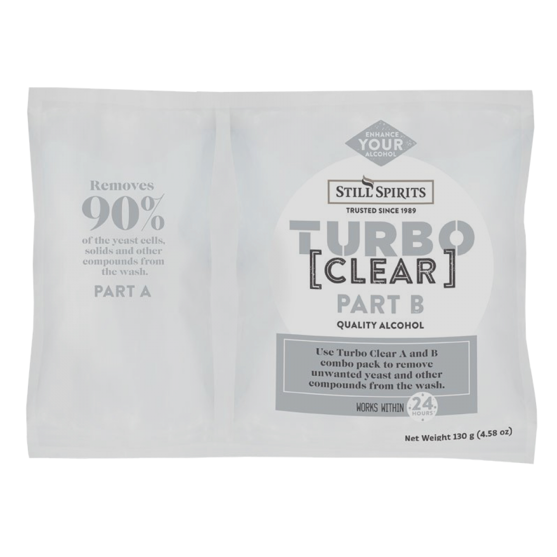 Still Spirits Turbo Clear Finings - 130g Two Part Sachet - Balliihoo