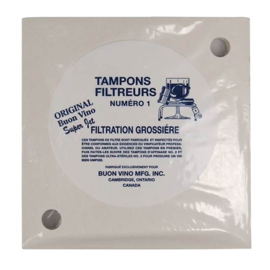 Buon Vino Super Jet Coarse Filter Pads No1 - Pack Of 3 - Balliihoo