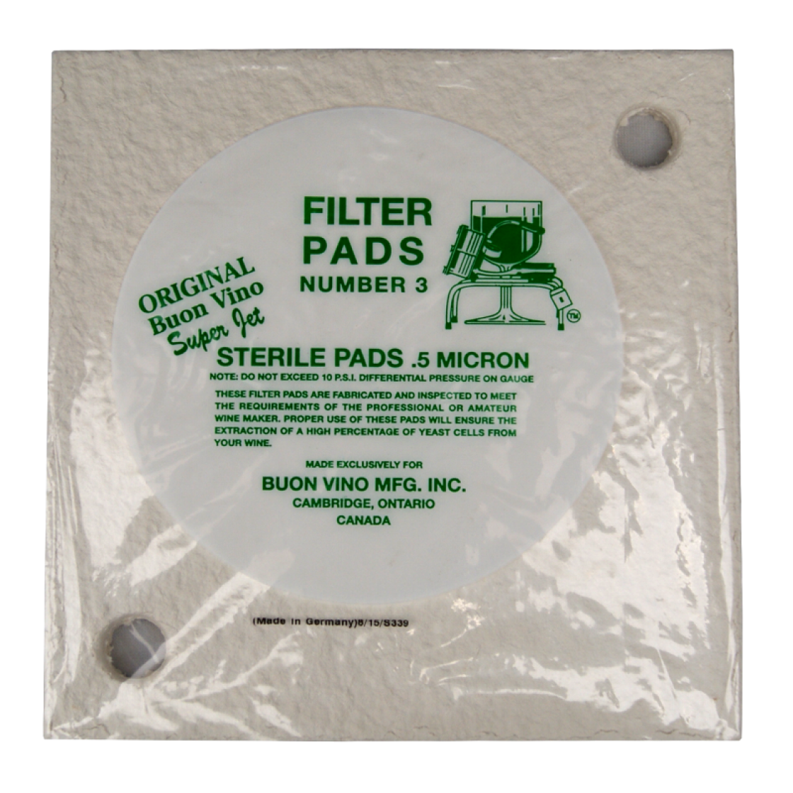 Buon Vino Super Jet Sterile Filter Pads No3 - Pack Of 3 - Balliihoo