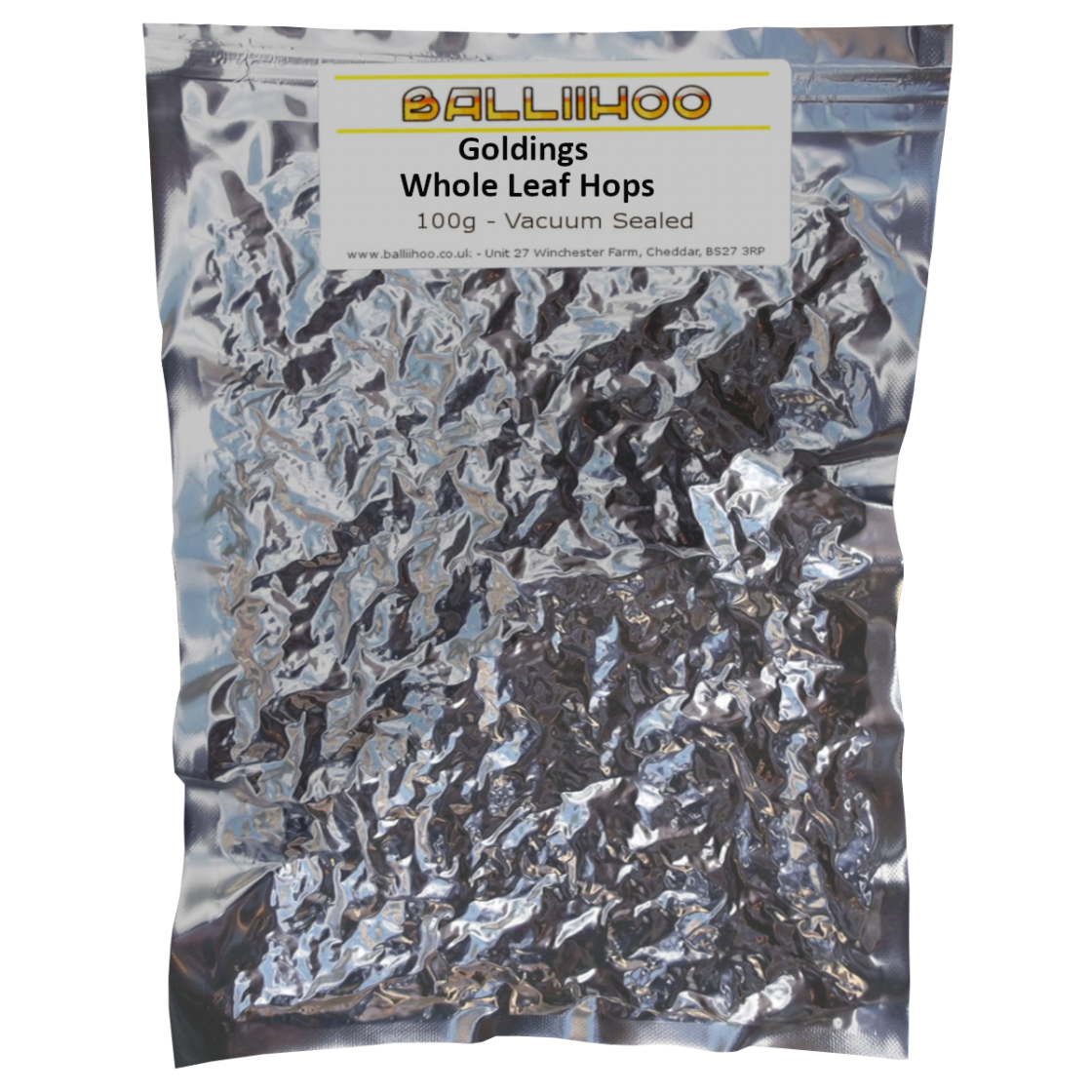 250g (large Pack) - Goldings Whole Leaf Hops - Vacuum Foil Sealed ...
