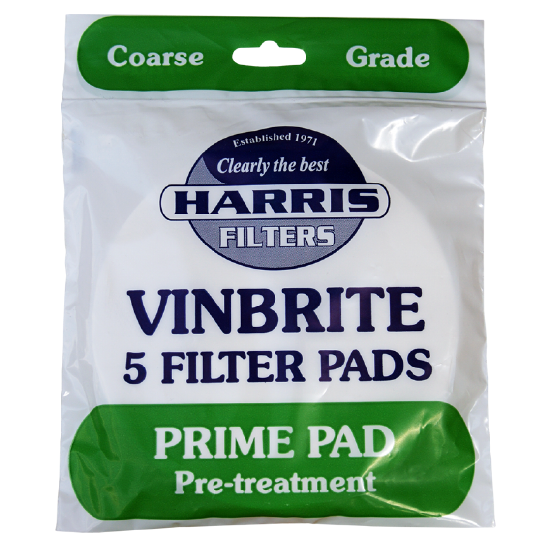 Pack Of 5 Harris Coarse Grade Prime Pads To Fit Mk 3 Vinbrite Filter ...
