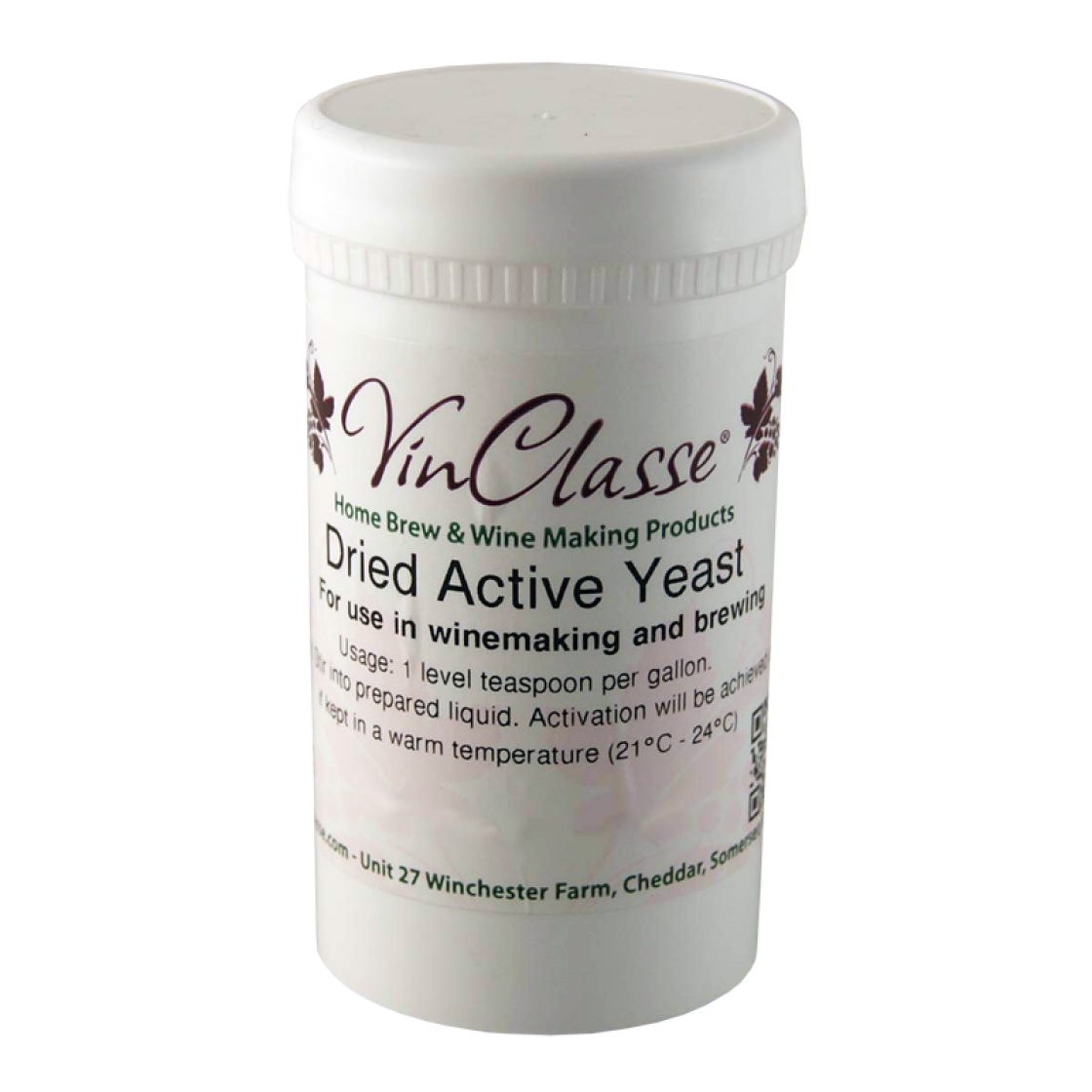 Vinclasse Dried Active Wine Yeast - 100g Tub - Balliihoo