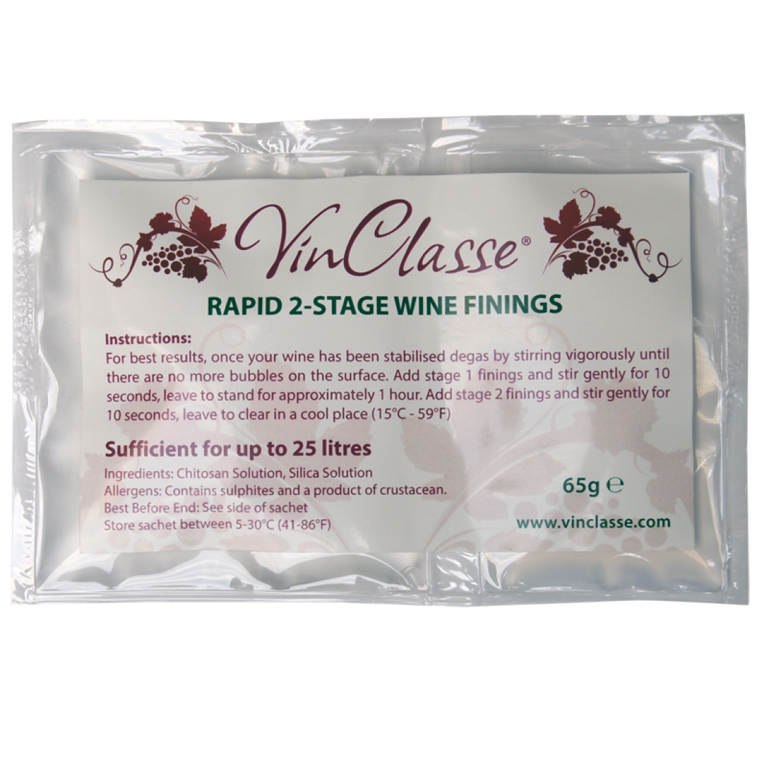 Vinclasse Wine Finings - 2 Part Sachet - Balliihoo