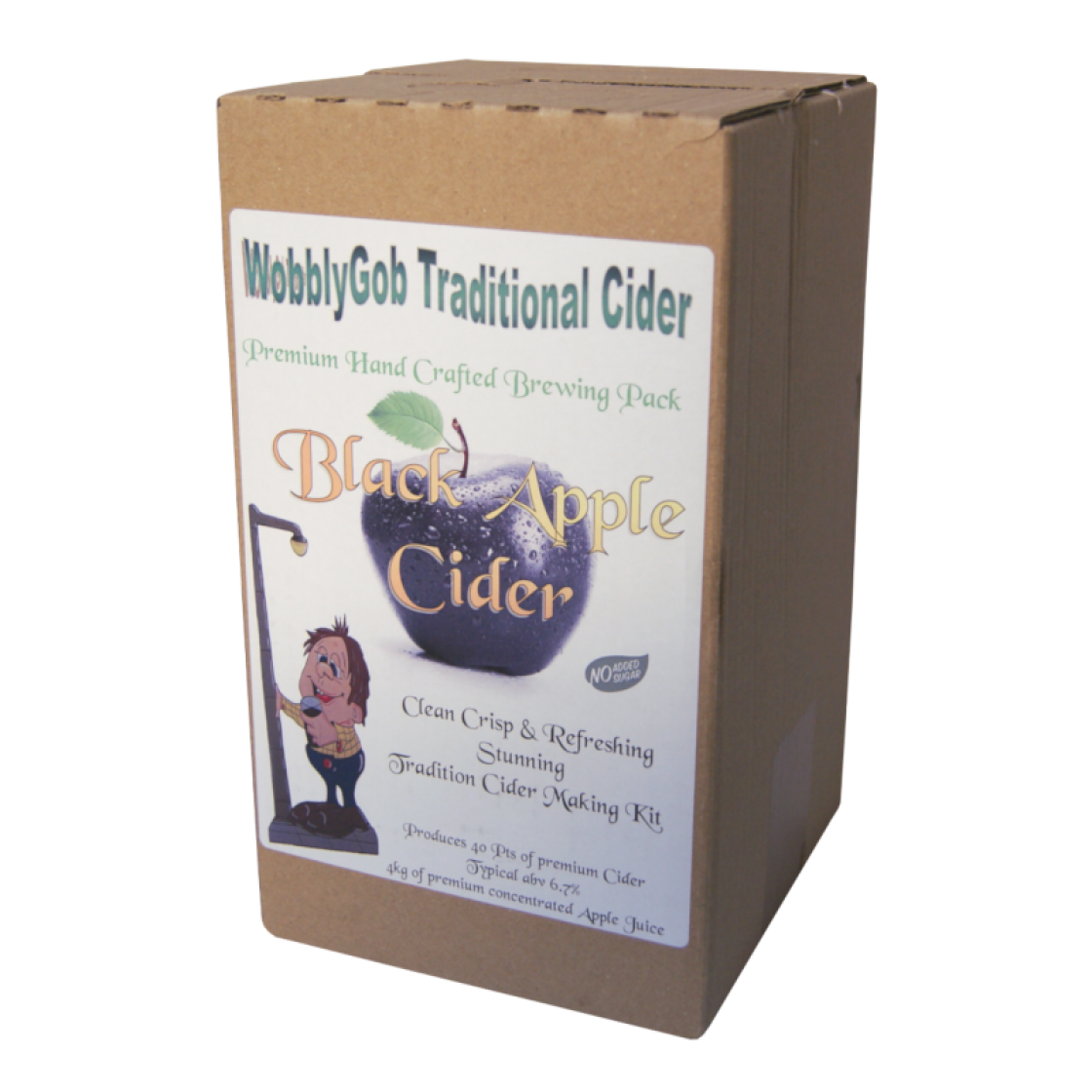 Wobblygob 4kg - 40 Pint - Black Apple Cider Ingredient Kit - Balliihoo