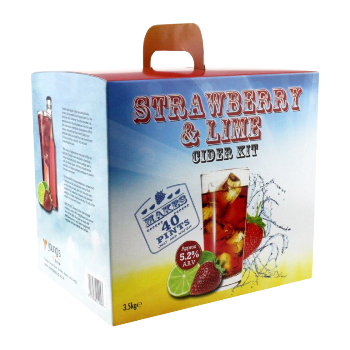 Youngs Boxed - Strawberry & Lime Cider - Balliihoo